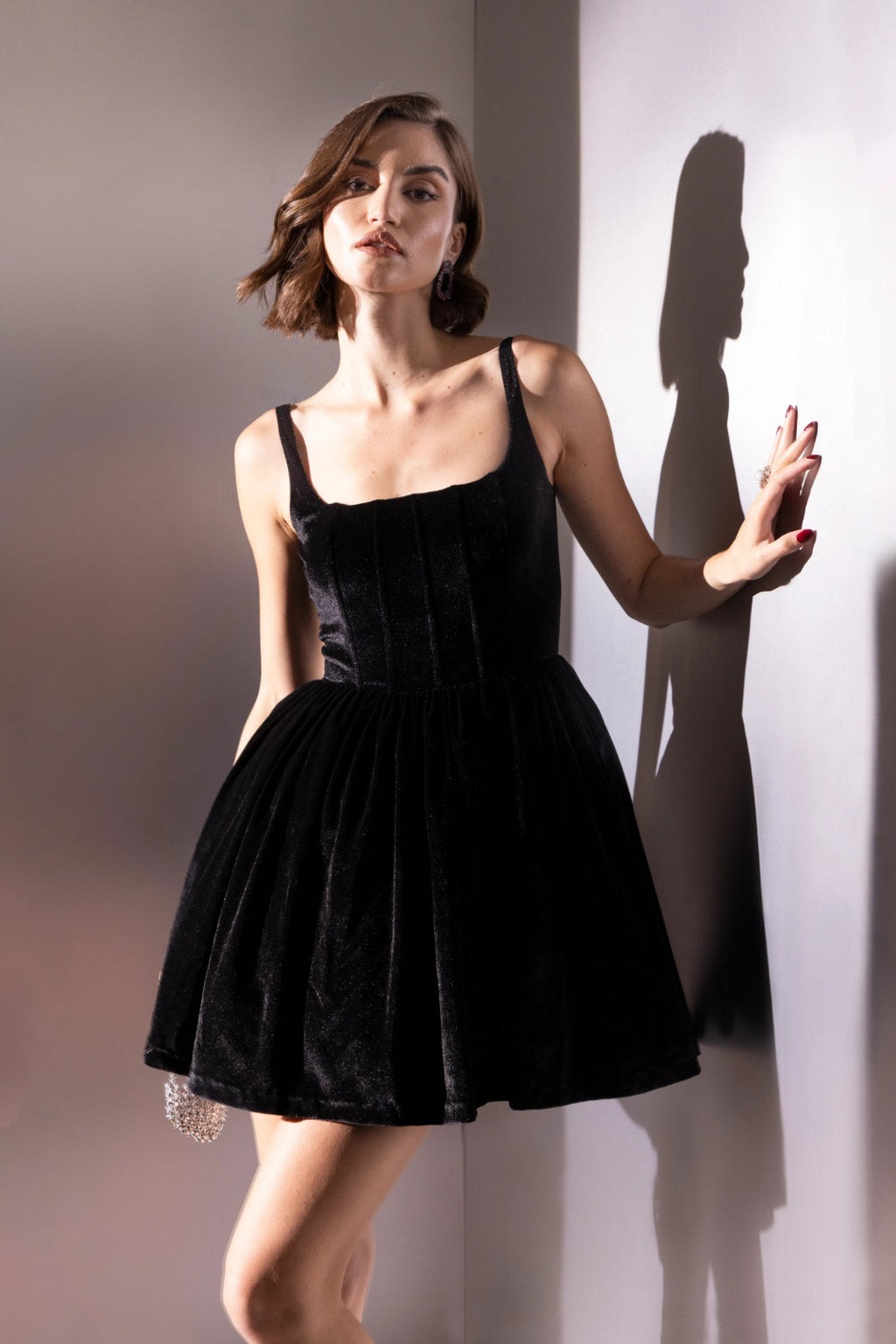 Lovesick - black corset velvet dress – Kostume County