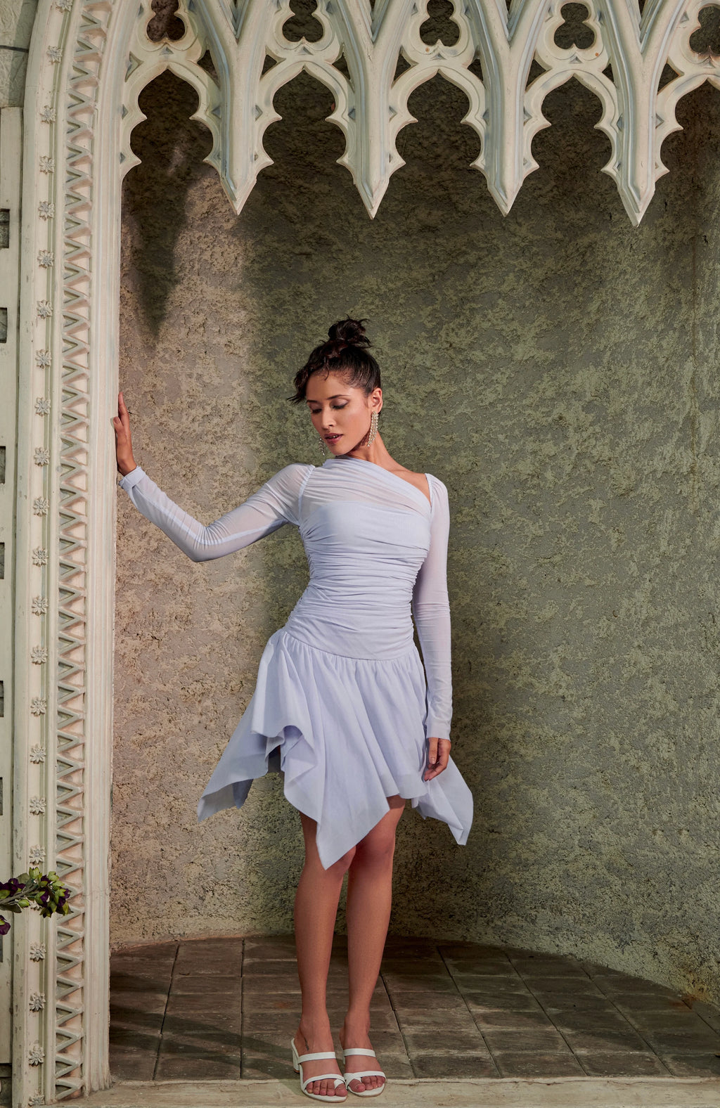 Feeling wavy - powder blue mini dress – Kostume County